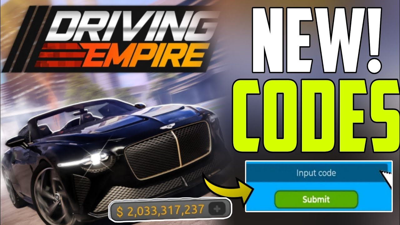 LIMITED ] ALL NEW DRIVING EMPIRE WORKING CODES 2024 - ROBLOX DRIVING ...