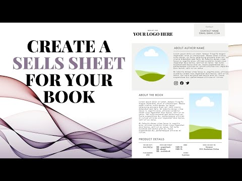 Simple Sell Sheet Template for Self Published Authors