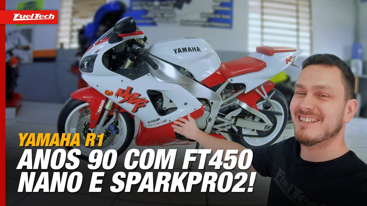 Clássico do anos 90: Yamaha R1 agora INJETADA com FuelTech! - YouTube