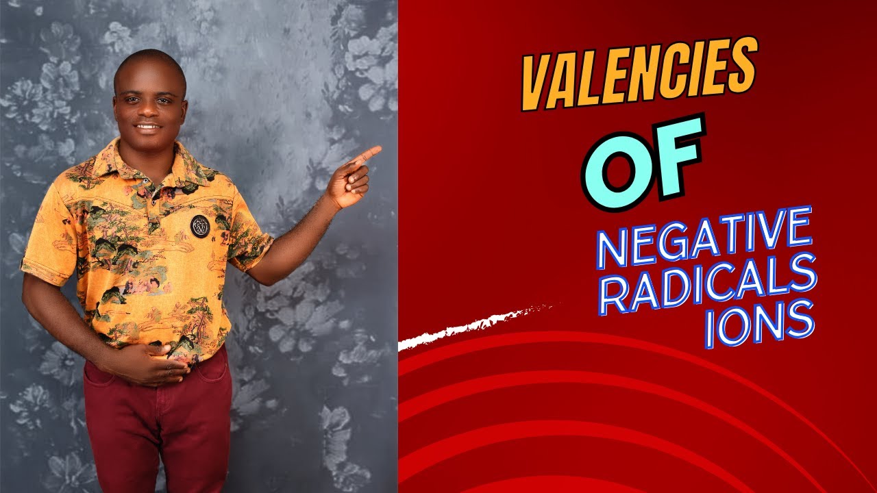 Chemistry : Valencies of negative radical ions - YouTube