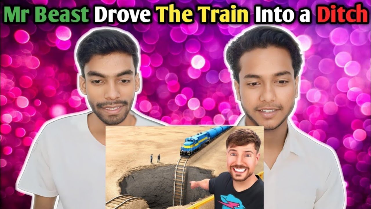 Mr Beast drove the train into a ditch Reaction On Mr beast videos # ...