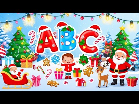 Christmas Alphabet Song 🎅🎄 | A to Z Christmas Words for Kids | Learn ABC with Christmas Fun!