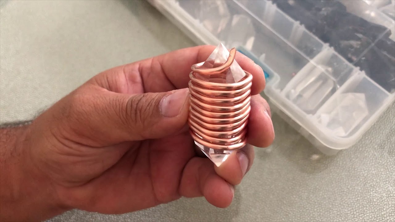 Wrapping My Apex PYRAMID Crystals - YouTube