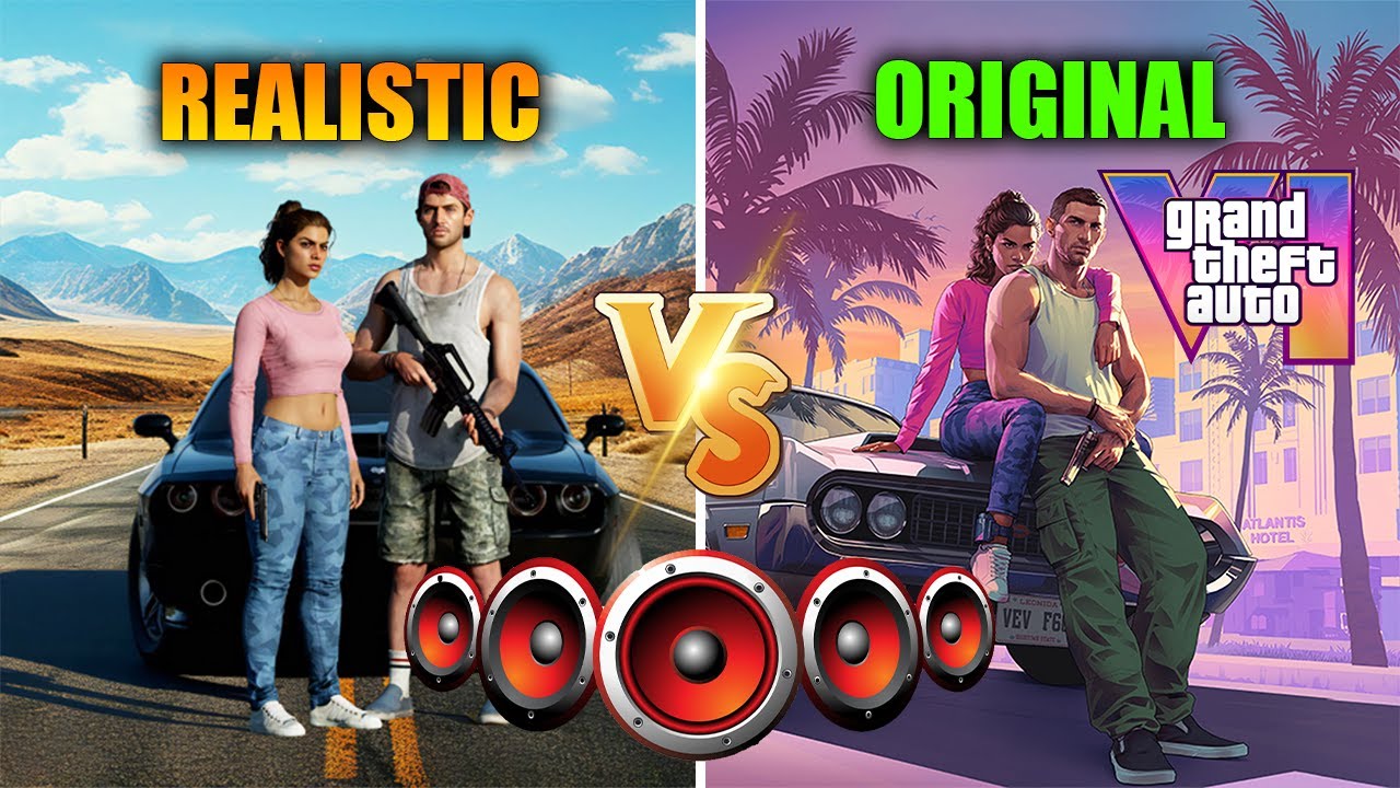 GTA 6 Trailer REALISTIC Sound Vs Original sound Mr Duck 😋 - YouTube