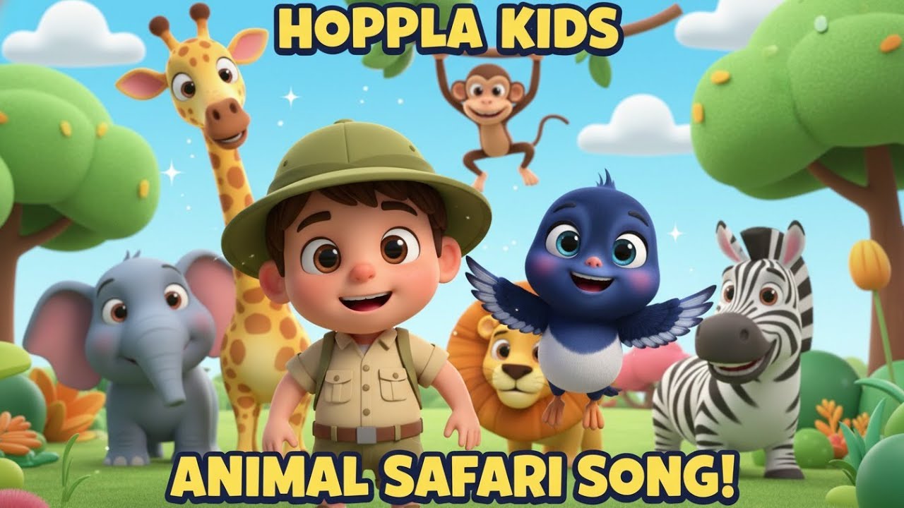 Animal Safari Adventure with Steve and Maggie | Fun Kids Song & 3D ...