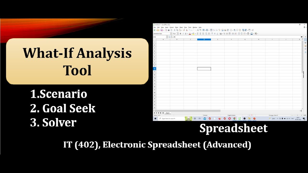 #What If Analysis, #Solver, #Goal Seek, #Scenario - YouTube