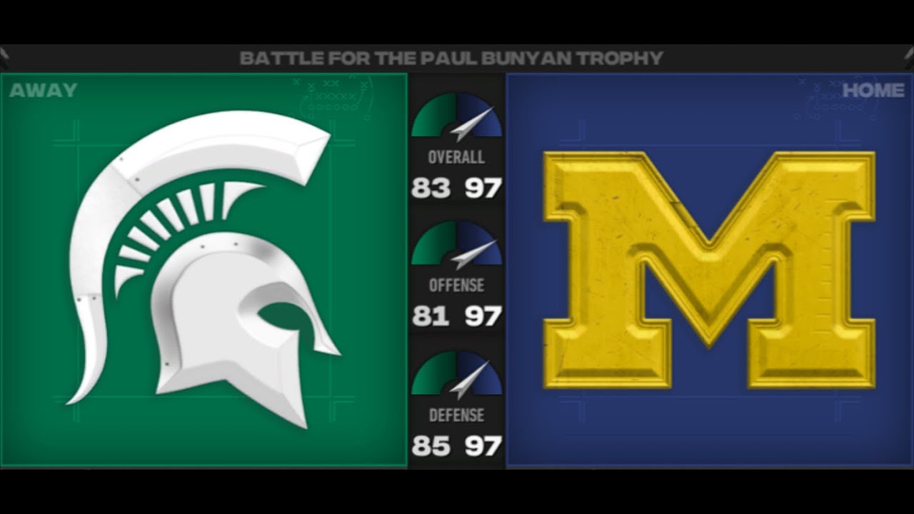 NCAA Football 24 Week 8 BIG10 Rivalry: (2) Michigan Wolverines vs ...