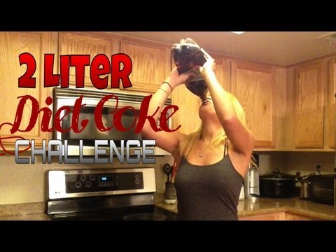 GIRL DRINKS 2 LITERS OF DIET COKE WITHOUT BURPING | NO BURP SODA CHUG CHALLENGE