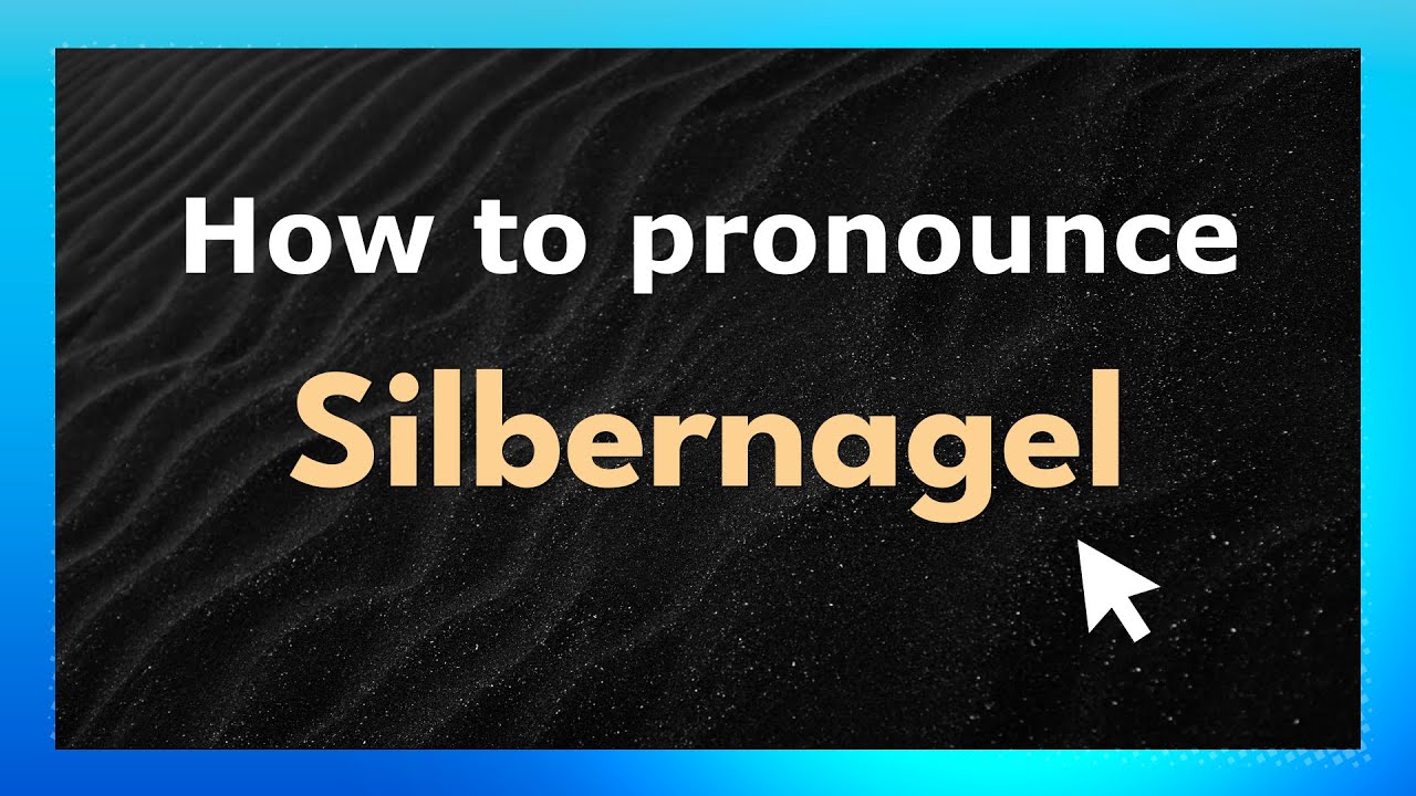 Learn How to Pronounce Silbernagel (US/American Pronunciation) - YouTube