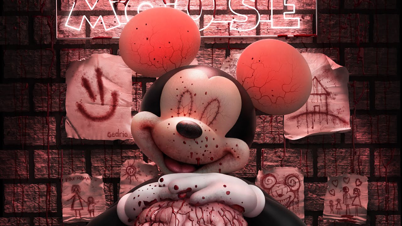 Sculpting a creepy 3D Mickey Mouse HALLOWEEN ART - YouTube