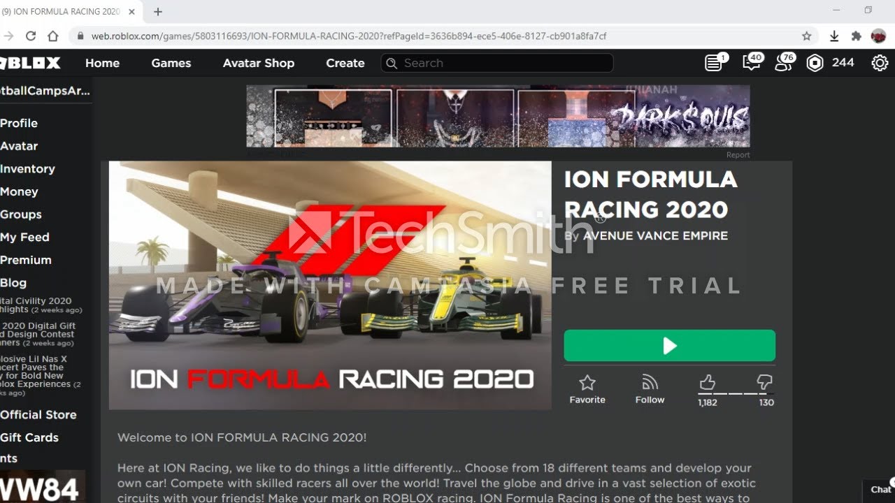 Roblox ION Racing (Episode 1) (2021) - YouTube