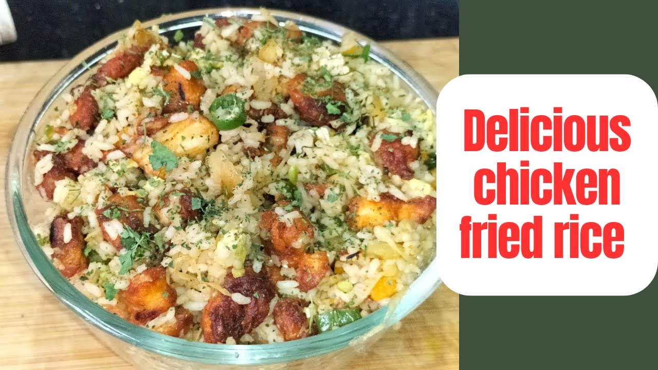 delicious unique chicken fried rice #fairo vlog #mouthwatering - YouTube