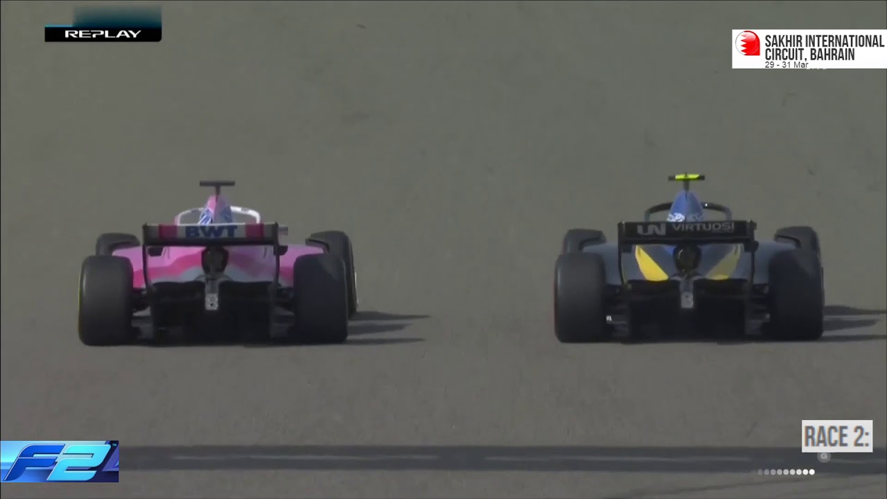 FIA Formula 2 2019 Bahrain Race 2 - YouTube