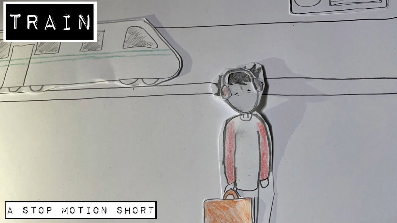 ‘TRAIN’ - A Lo-Fi Stop Motion Paper Cut Out Animation Short - YouTube