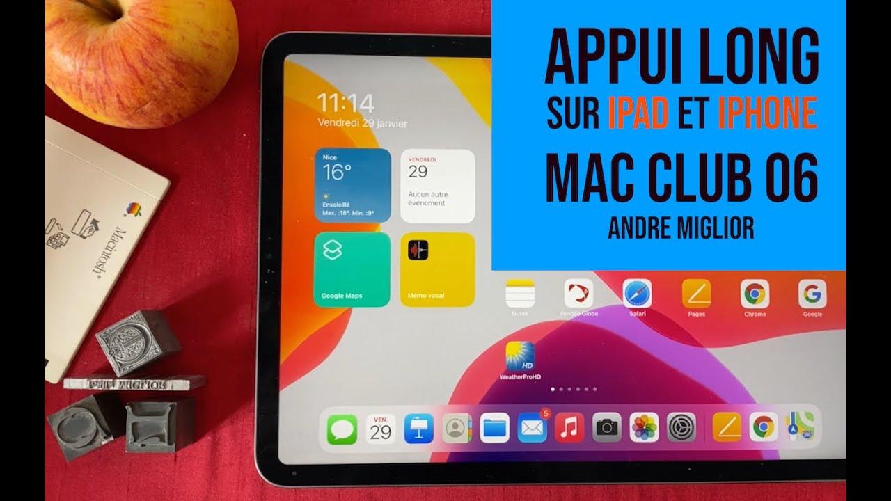 Appui long sur iPad ou iPhone - YouTube