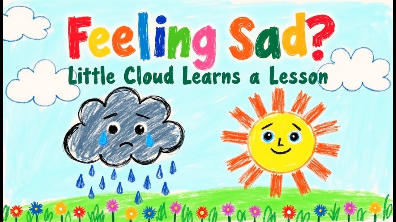 Feeling Sad? Little Cloud Learns a Lesson! Bedtime Story - YouTube