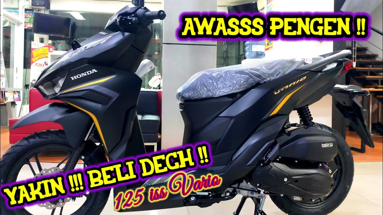SUMPAH VARIO 125 ISS HITAM! BIKIN BELI AJA ||Handsome new Honda matic ...
