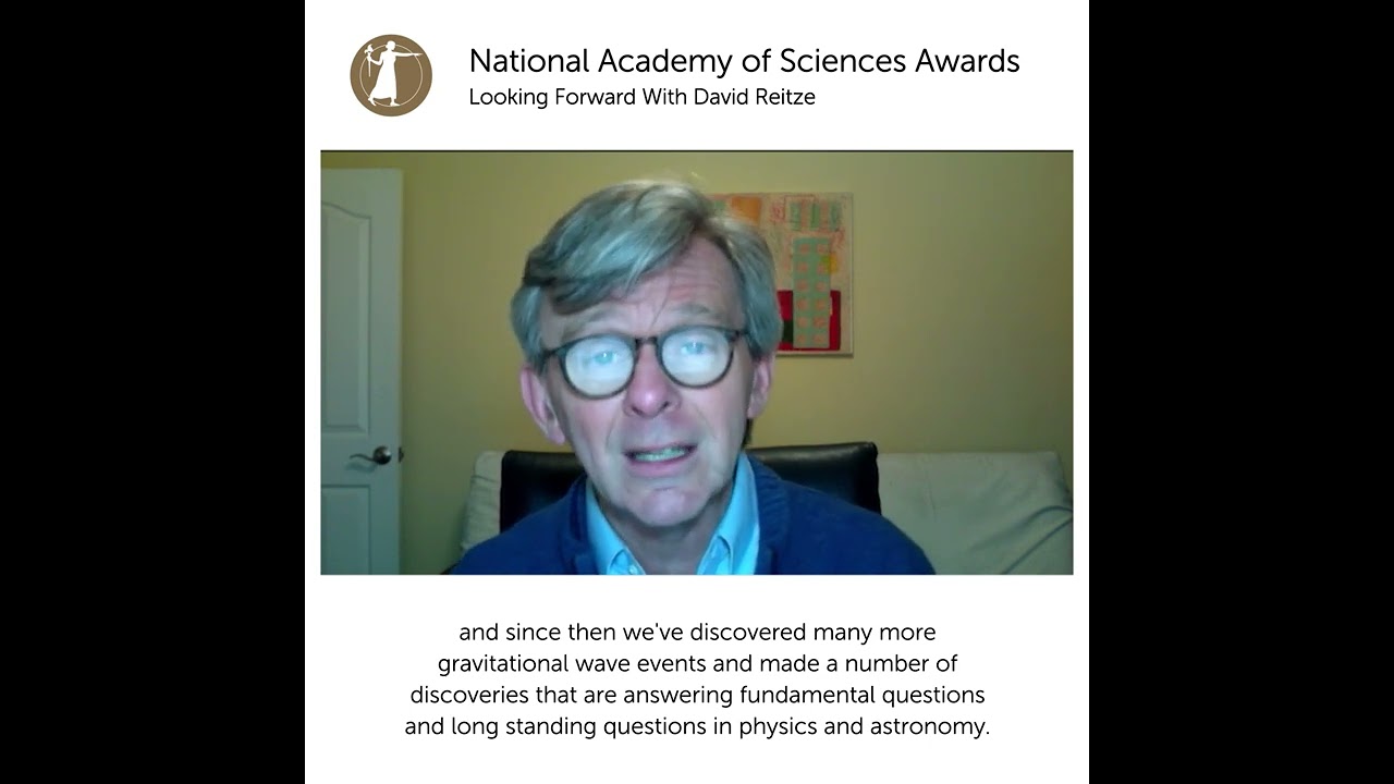 NAS Awards: Looking Forward - David Reitze - YouTube