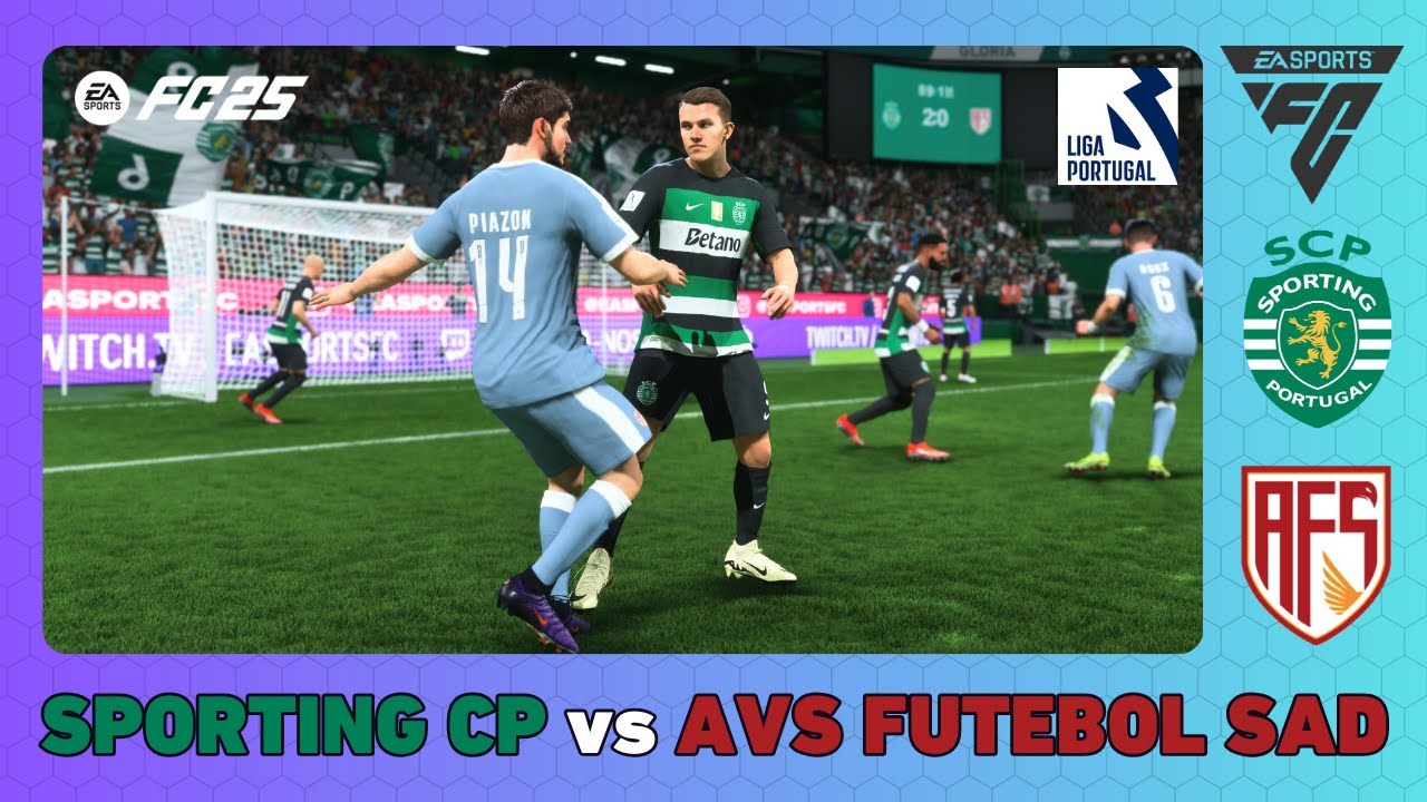 SPORTING CP vs AVS FUTEBOL SAD - Liga Portugal 2024/25 - EA SPORTS FC ...