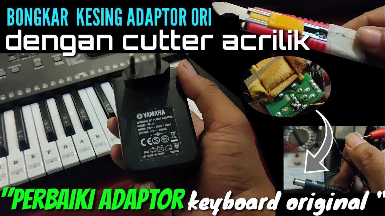 🎹 Adaptor keyboard piano yamaha rusak - YouTube