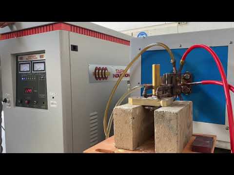 Pirinç ile bakır elektromekanik bağlantı parçalarının indüksiyon ile kaynağı #brazing #sertlehimleme