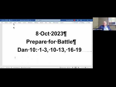 Prepare for Battle Dan 10 1 3 10 13 16 19 Session 6 8 Oct 23 - YouTube