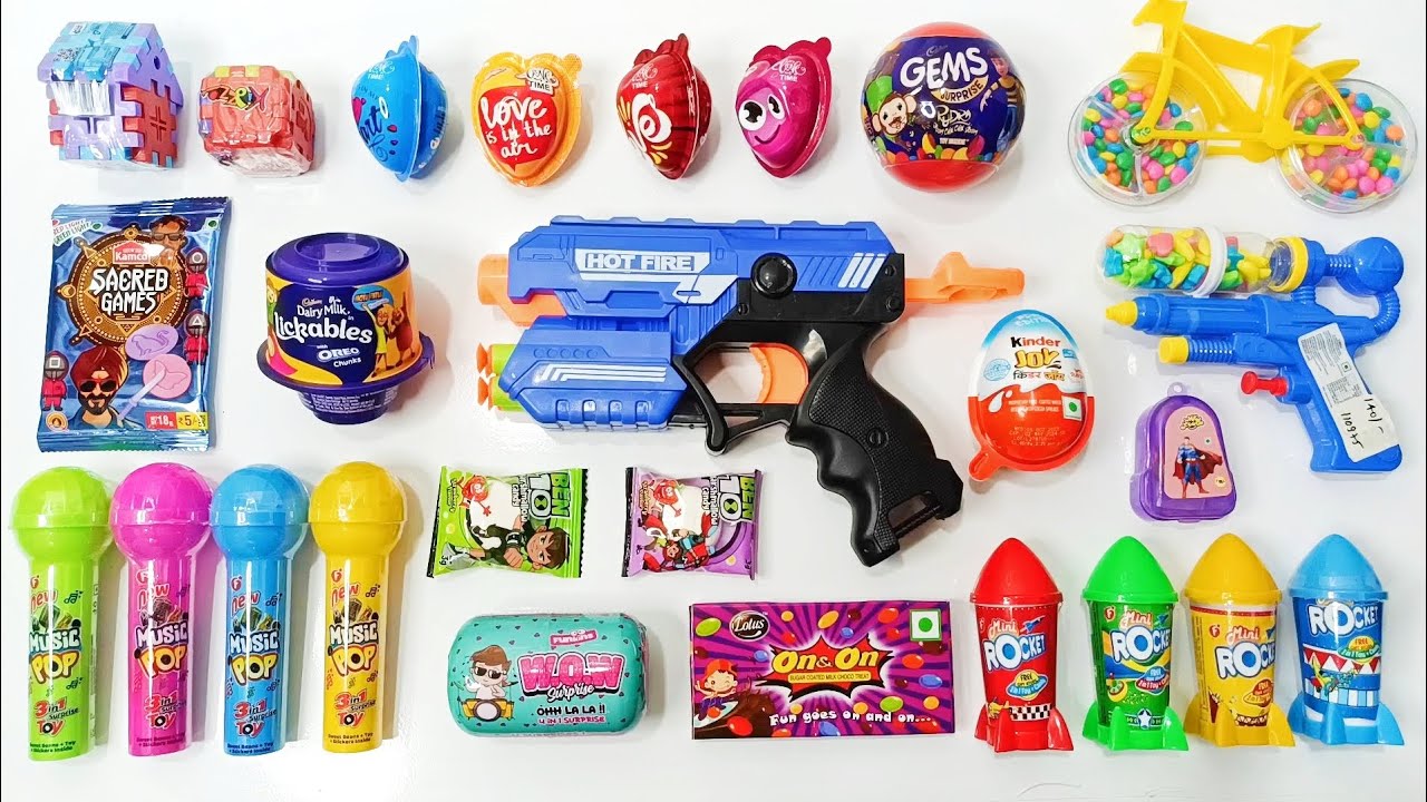 Some Interesting Candies and Toys | Lot's Of Surprise Candies Opening ...