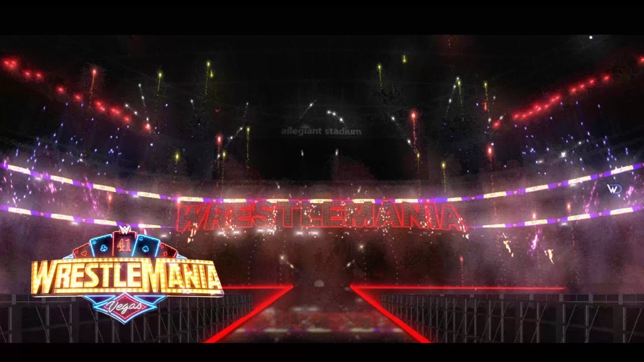 WRESTLEMANIA 41 - Custom Opening Pyro Stage Animation. - YouTube