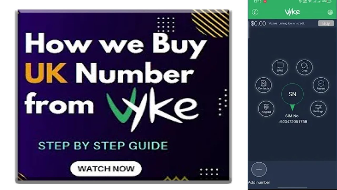 How To Get UK, US, Canada, Australia Virtual Phone Number With Vyke App ...
