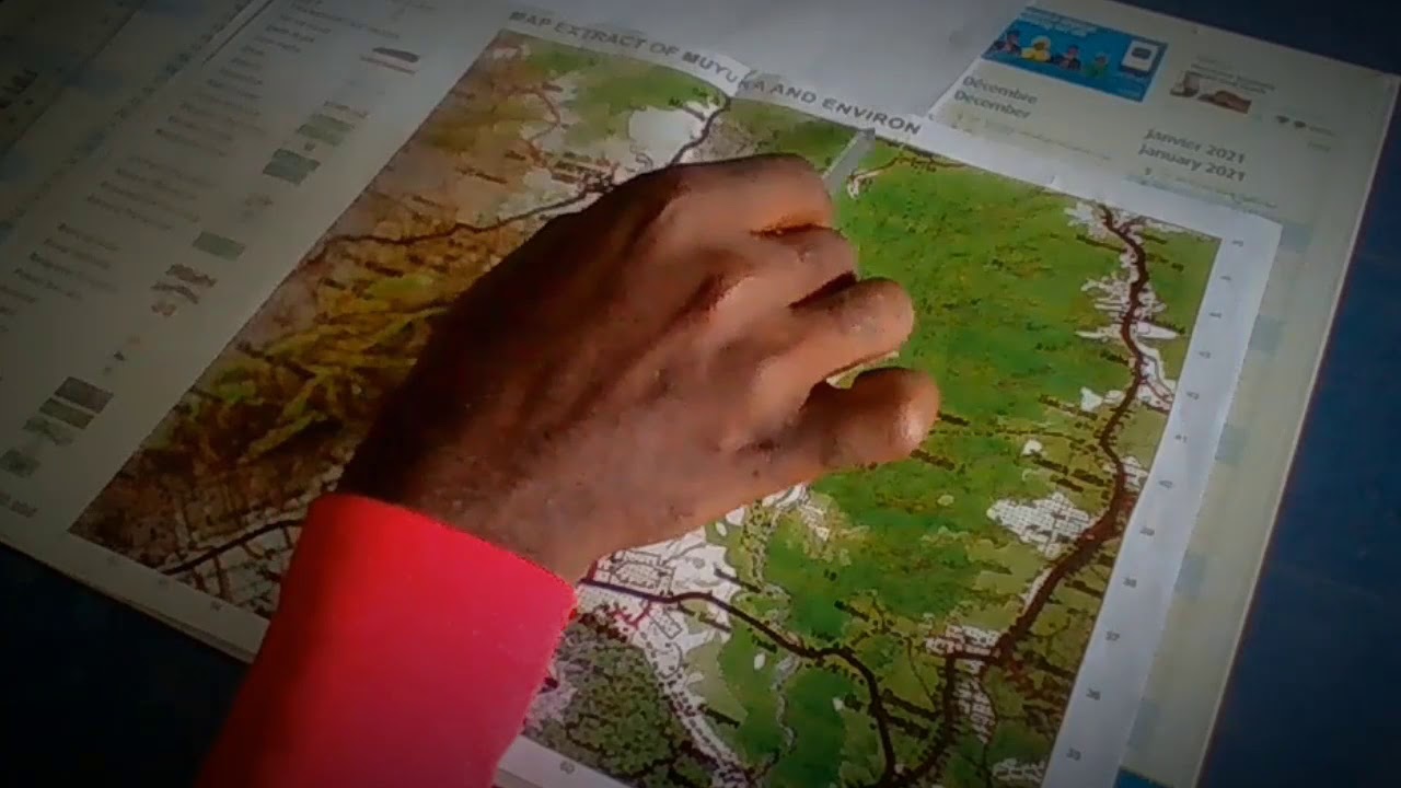 How to draw a sketch map describing the relief of an area on a map ...