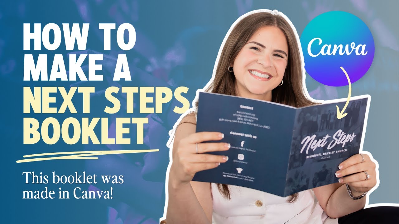Pastors: Here’s How to Make a Next Steps Booklet in Canva (That ...