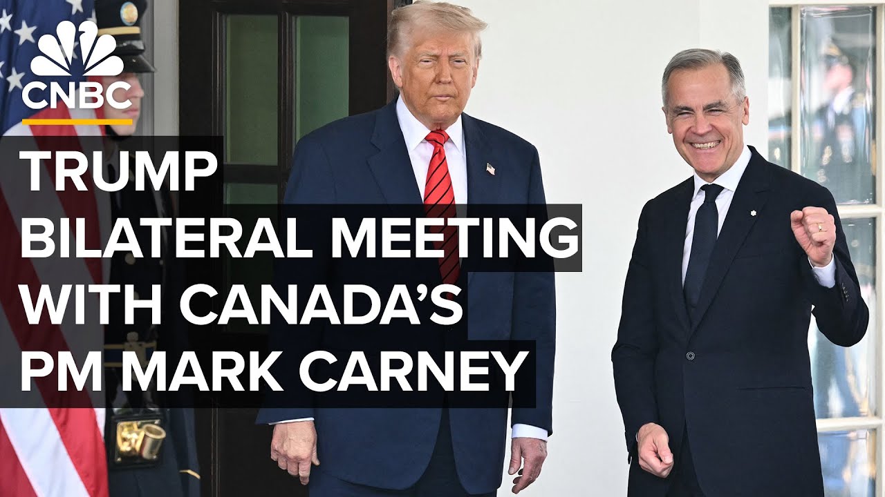 President Trump meets with Canada’s Prime Minister Mark Carney at the ...