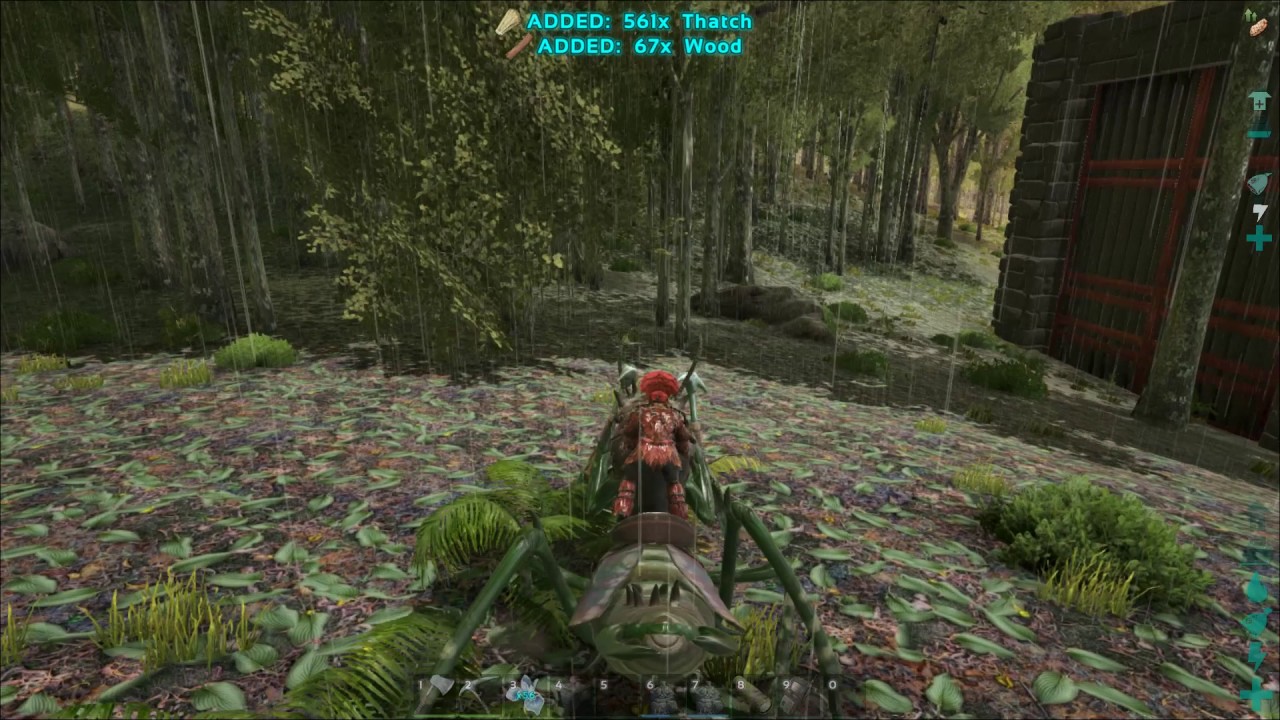 ARK Survival Evolved | Thatch Farming with Mantis - YouTube