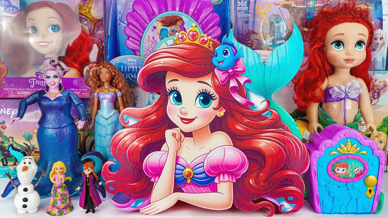 Disney Princess Toys Collection Unboxing | Disney Princess Ariel ...