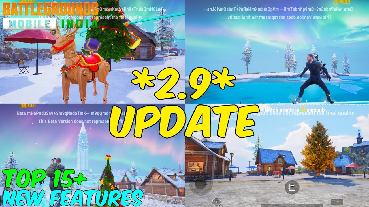 2.9 Update *ALL NEW FEATURES* | Snow Festival Mode | BGMI & PUBG 2.9 ...