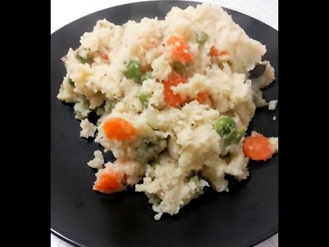 how to make Veg Upma recipe- Indian Uppit recipe- easy and quick Indian ...