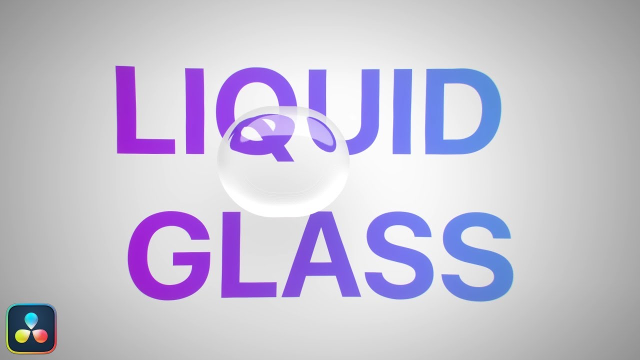 Jak zrobić LIQUID GLASS w DaVinci Resolve (Tutorial) - YouTube