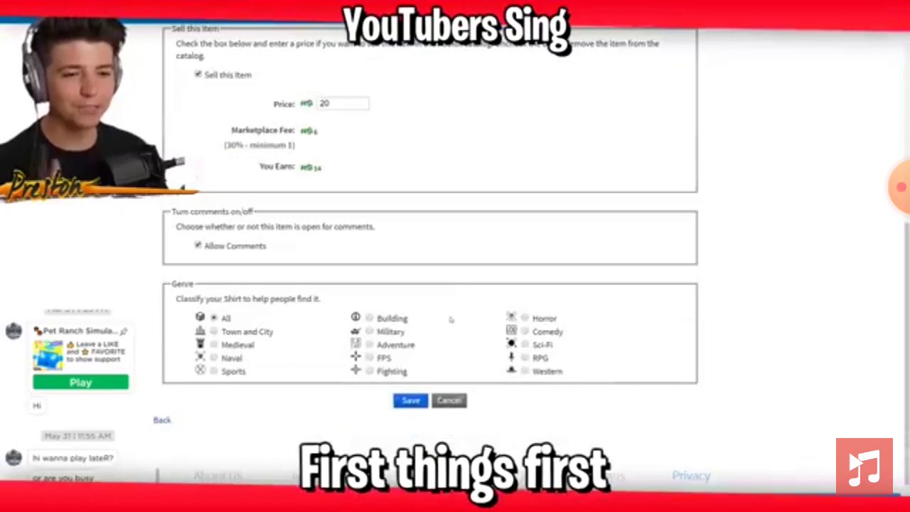 Preston Singing Believer - YouTube