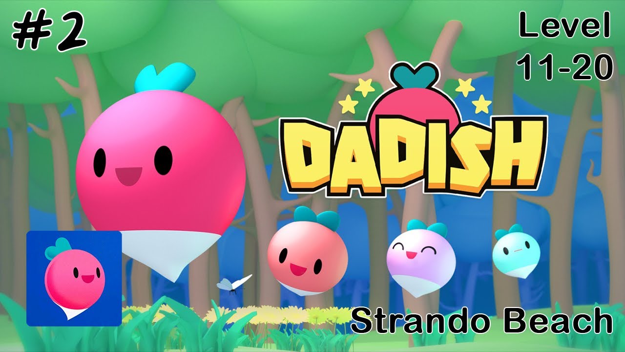 Dadish | Gameplay (Strando Beach | Level 11-20) #2 - YouTube
