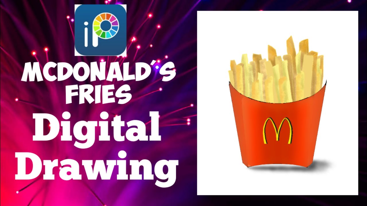 McDonald's fries Digital Drawing Tutorial | Ibispaintx Digital Drawing ...