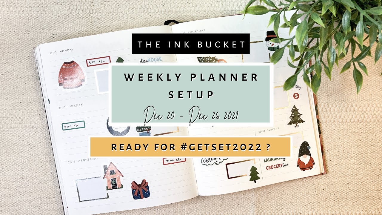 Weekly Plan With Me | Ink Bucket Planner Setup | Sanjana Raj - YouTube