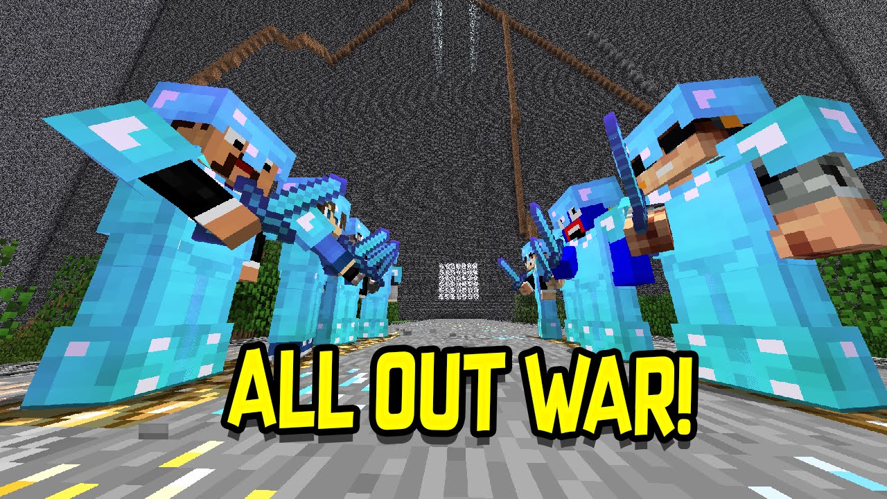 ALL OUT WAR (Minecraft Custom Games) - YouTube