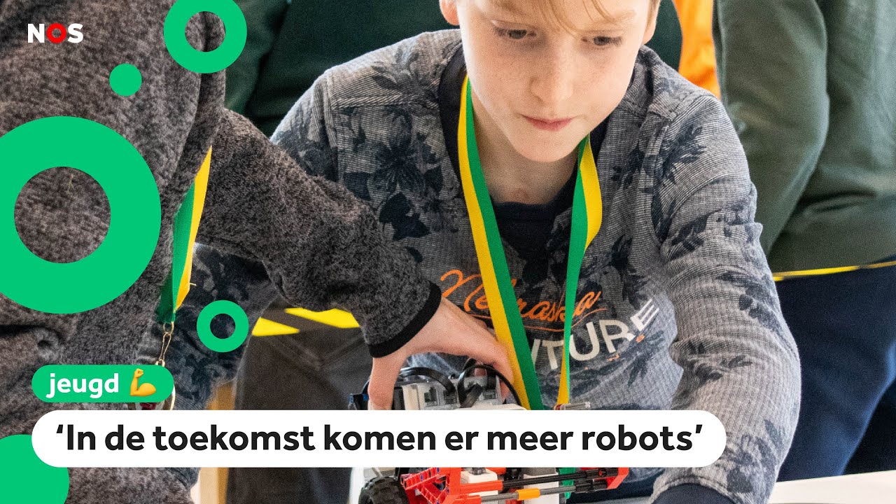 Wedstrijd voor jonge robot-bouwers - YouTube