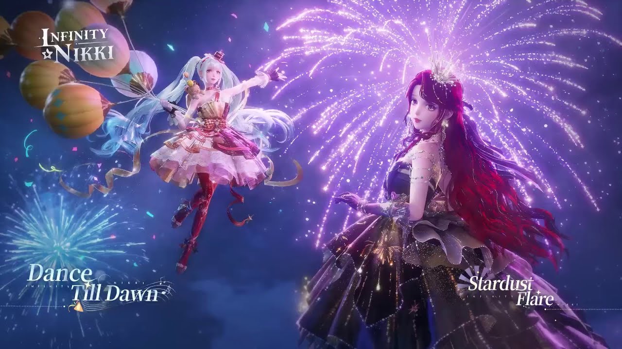 Infinity Nikki - Ver 1.2 Outfits Preview Stardust Flare & Dance Till Dawn (2025.01.20) - YouTube