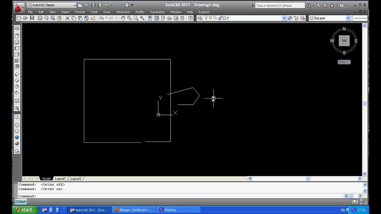 Tips Using Orthogonal in AutoCAD - YouTube