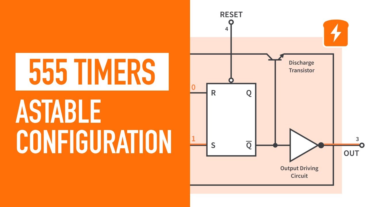 555 Timers Astable Multivibrator Configuration YouTube