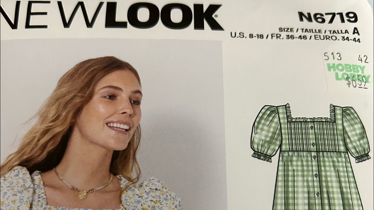 New look N6719 Tutorial part 1, sew along - YouTube