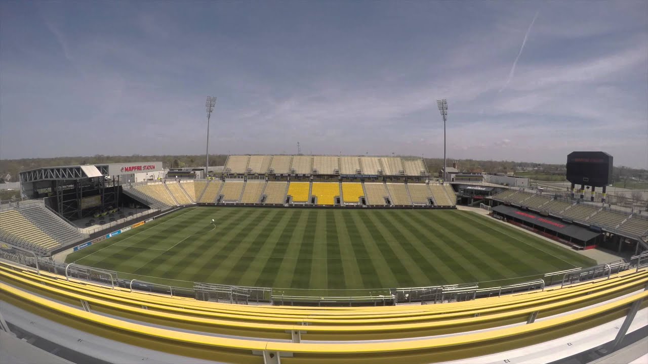 Painting the Pitch at MAPFRE Stadium - YouTube