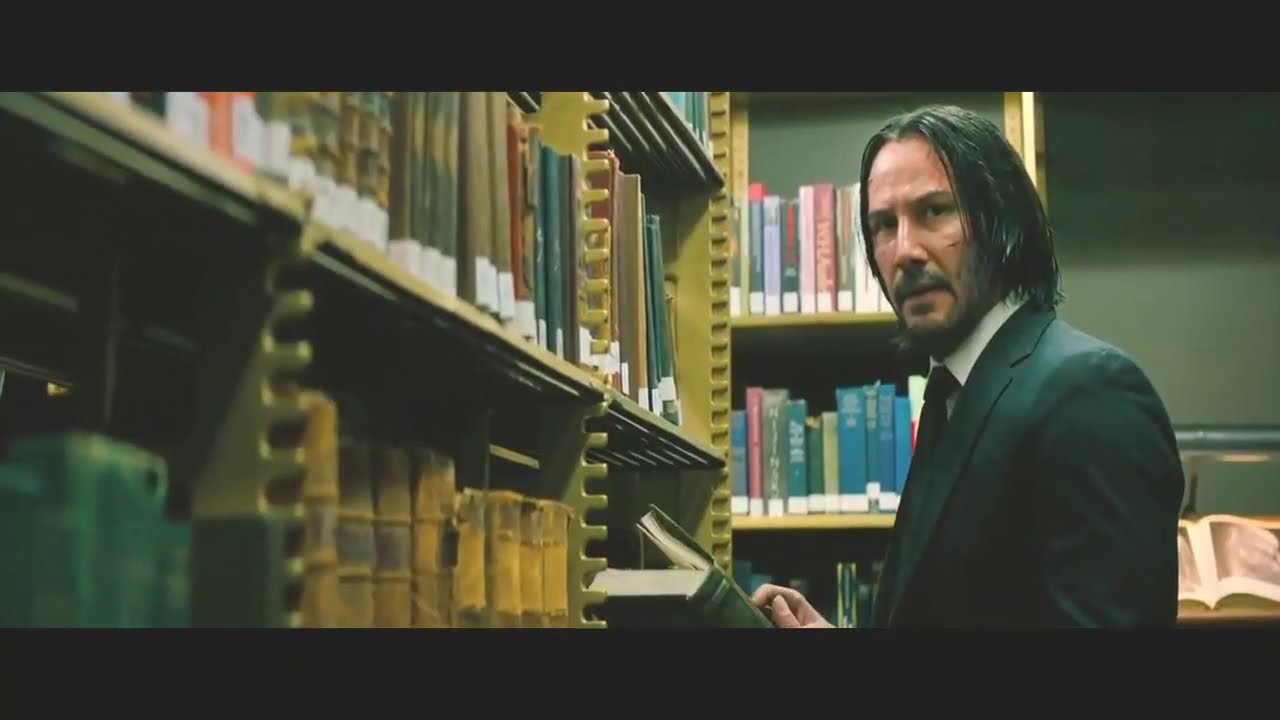 BOOK FIGHT scene | John Wick 3 - YouTube