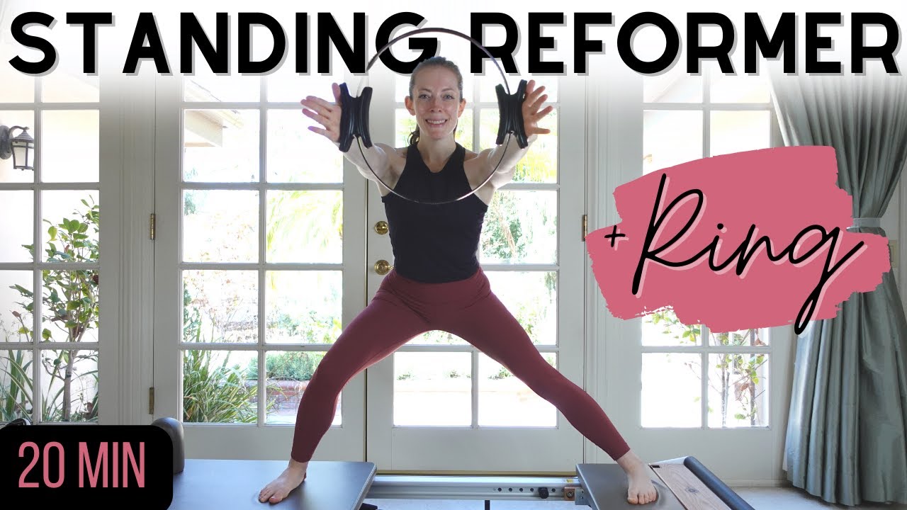 STANDING Pilates Reformer Workout + Magic Circle | BALANCE & Strength ...